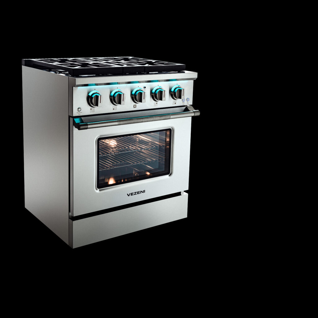 VEZENI 30″ Dual Fuel Range | Innovation Meets Style